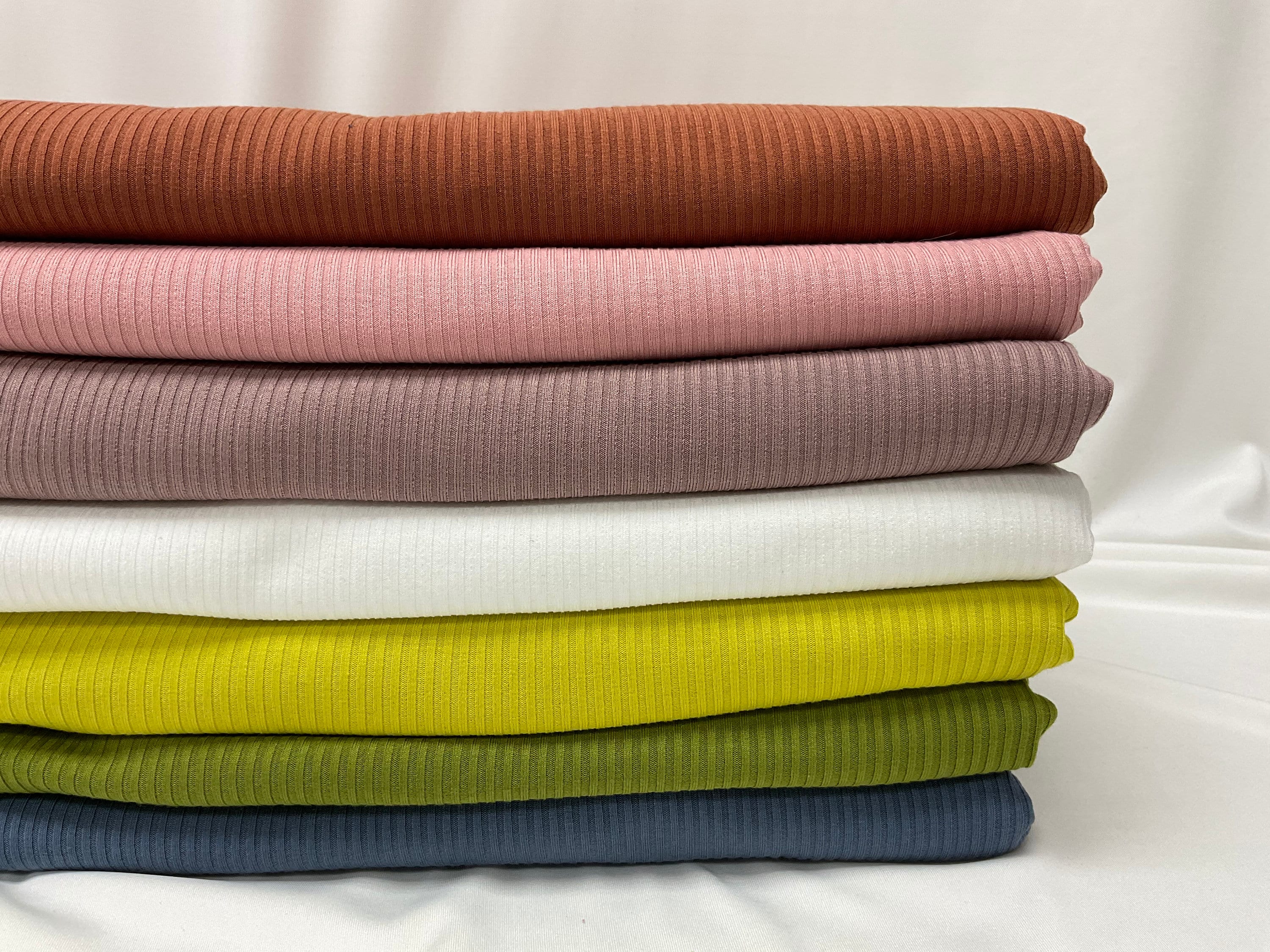 Rib 3X3 Knit Fabric Solid Fabric by the Yards Sweater Knit - Etsy