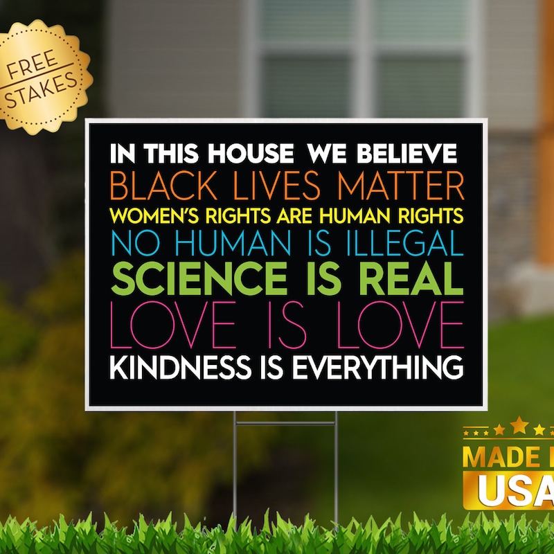 In This House We Believe Sign - Etsy