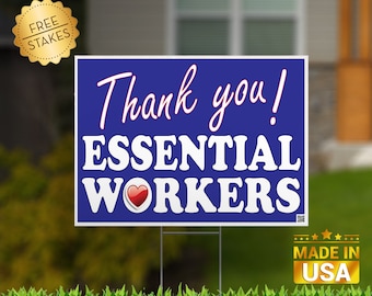 Thank You Yard Sign | Etsy