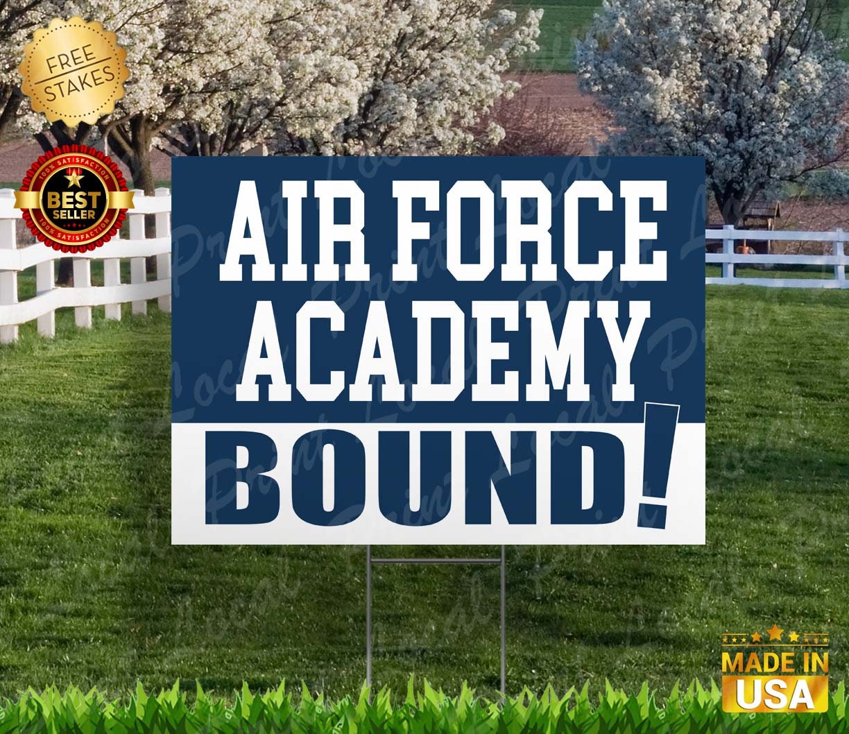 United States Air Force Academy Sign Air Force Academy Bound Yard Sign ...