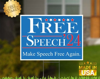Free Speech Sign - Etsy