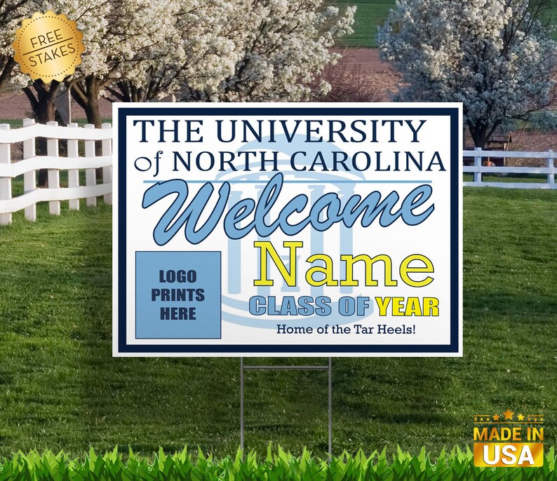 University of North Carolina UNC Customizable Graduation Signs - Etsy