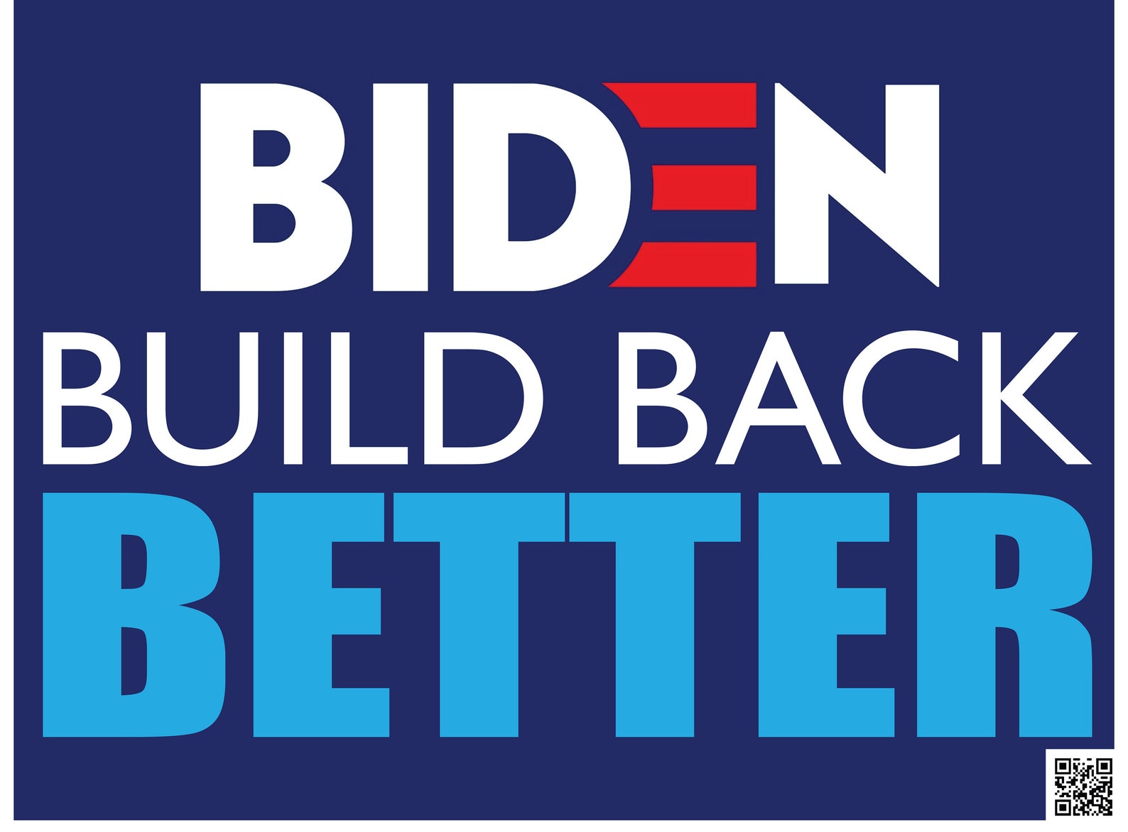 Joe Biden Campaign Sign Build Back Better Edition | Etsy