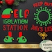 Elf SVG, Elf Isolation Station SVG, Elf Quarantine SVG, Christmas Elf ...