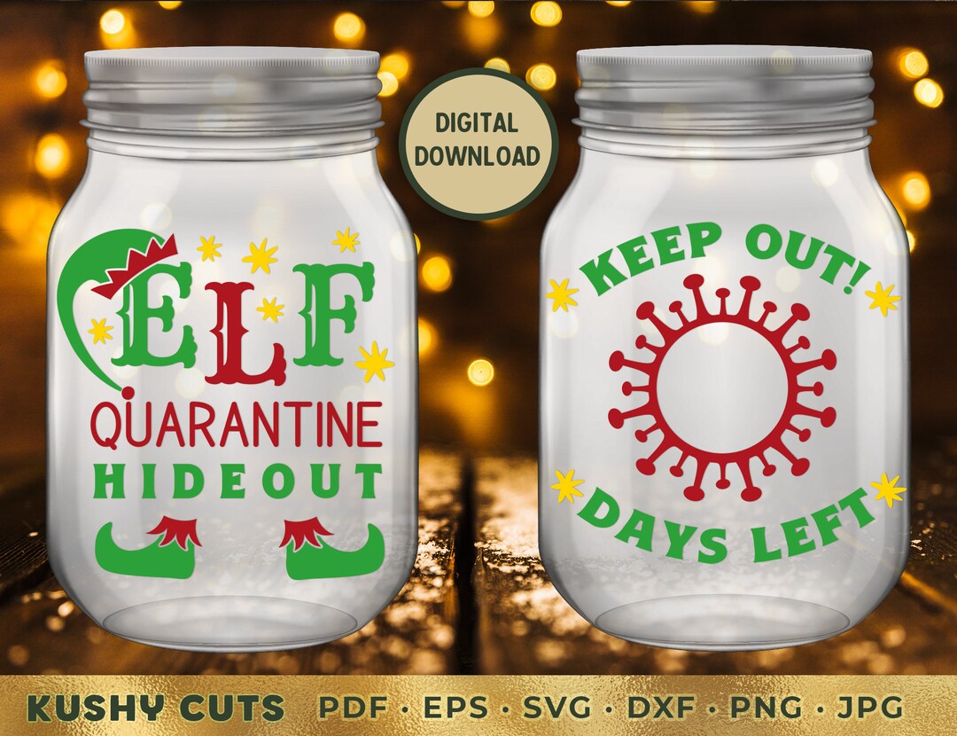 Elf SVG, Elf Quarantine SVG, Elf Isolation Station SVG, Christmas Elf ...