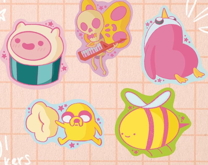 Adventure Time Stickers, Vinyl Stickers, 10-50 Pcs Random Pack, FREE ...