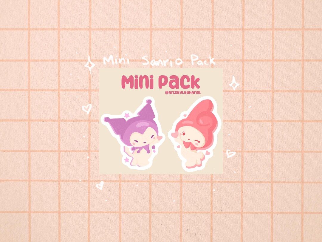 My Melo + Kuromi | Sanrio Inspired Die Cut MINI Sticker Pack - Etsy