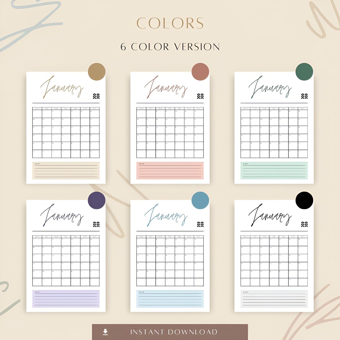 Printable Planner 2024-2025, Calendar, Planner Bundle 2024, 2025 ...