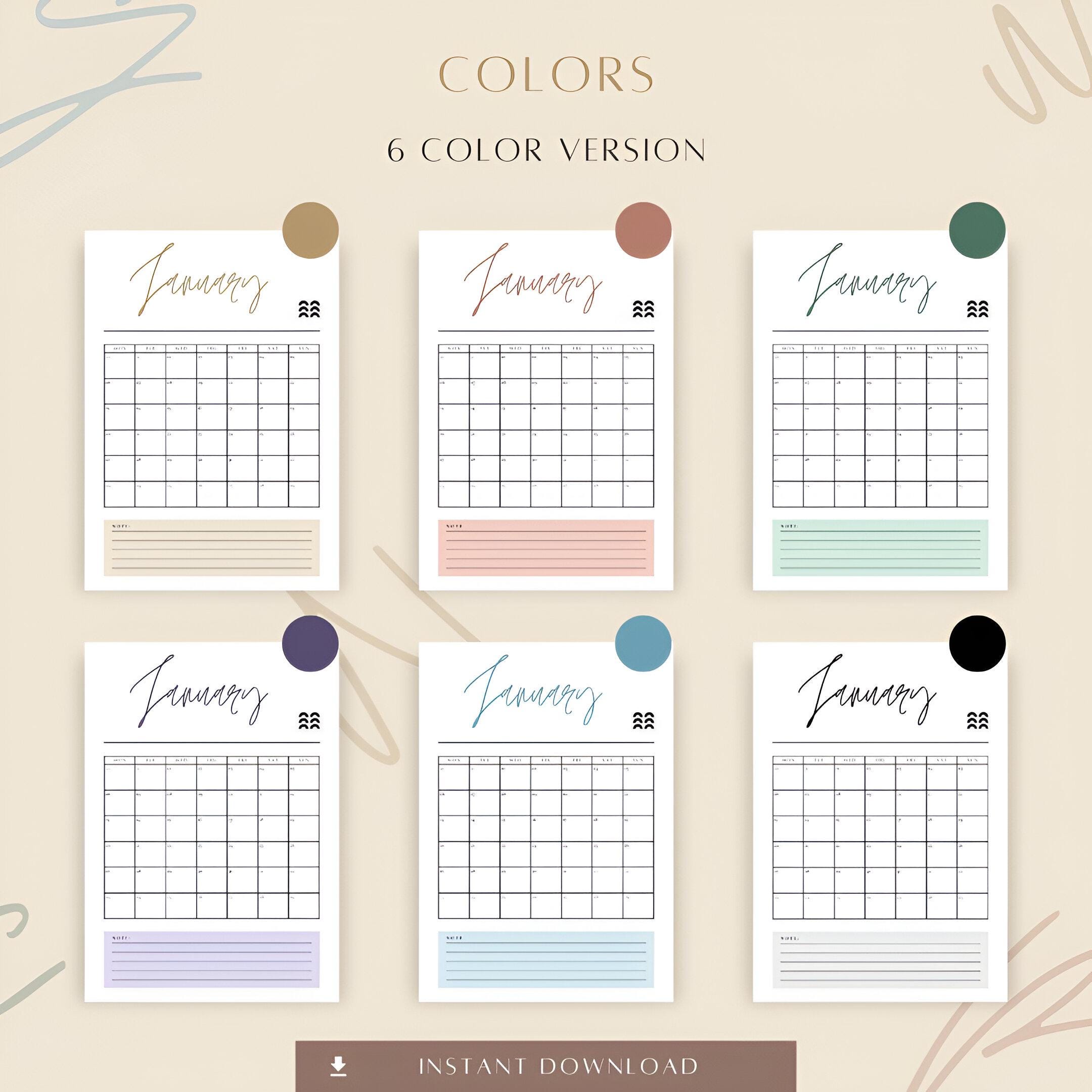 Printable Planner 2024-2025, Calendar, Planner Bundle 2024, 2025 ...