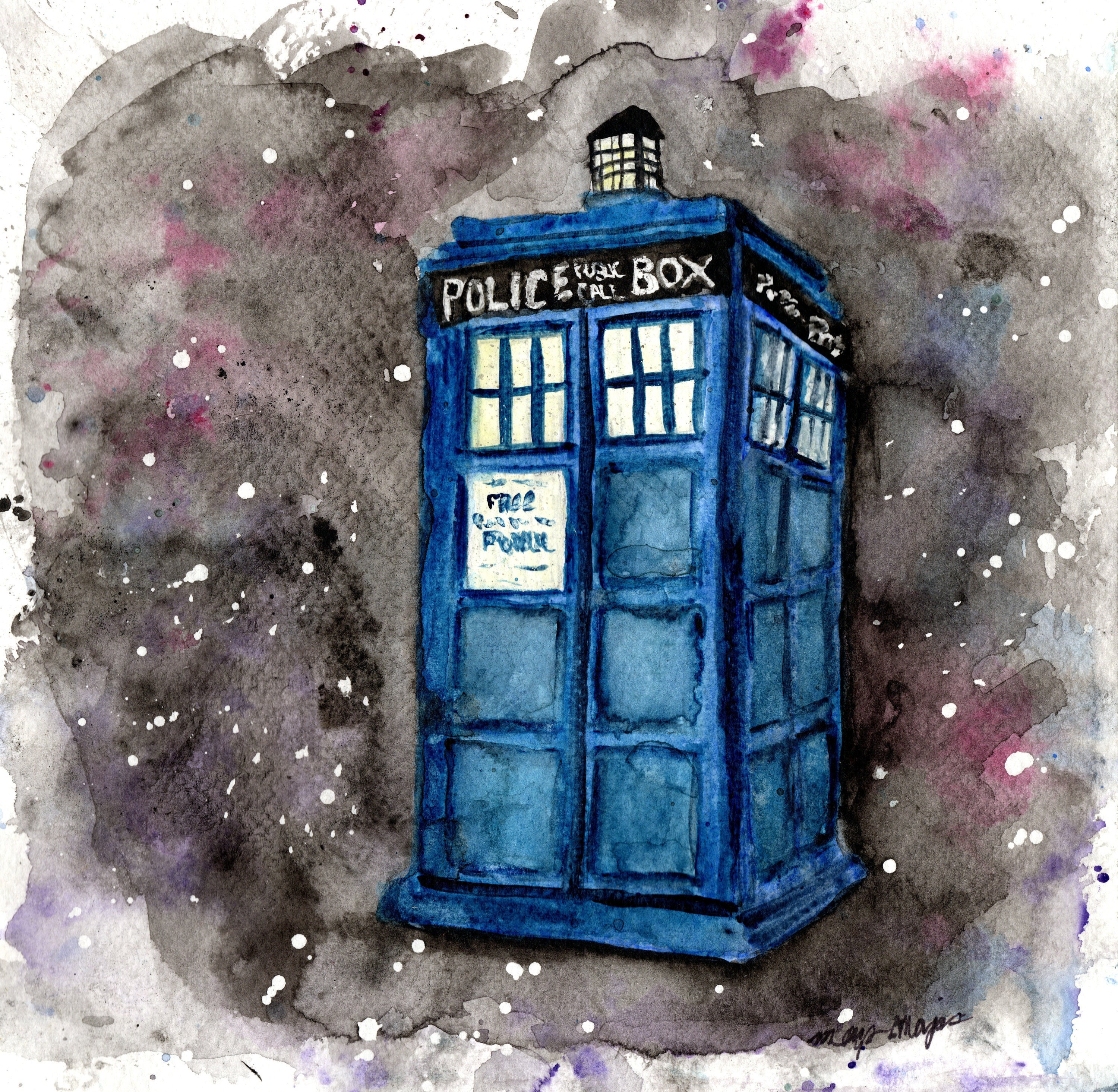 Tardis Pumpkin Paint