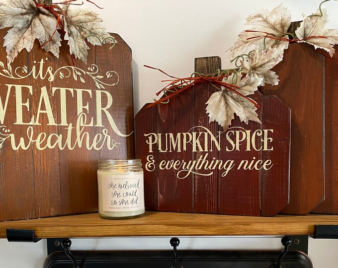 Handmade Fall Decorations Sold in a Set or Separately - Etsy
