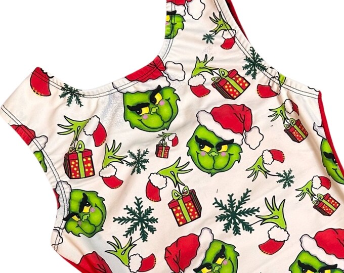 Gymnastics Leotard - Christmas Leotard the Gr1nch - Etsy