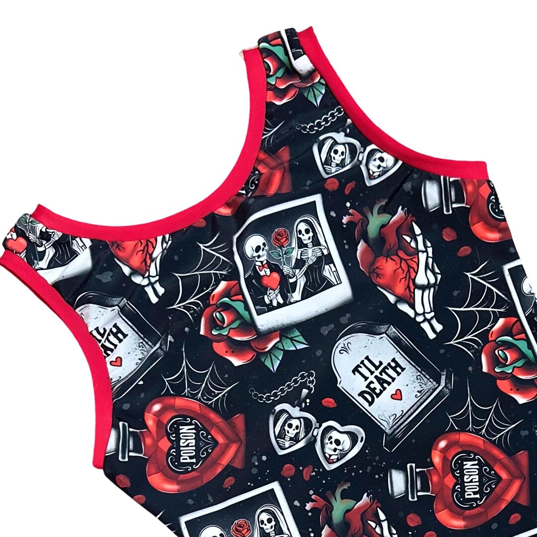 Gymnastics Leotard - Skeleton Sweethearts - Halloween Leotard - Etsy