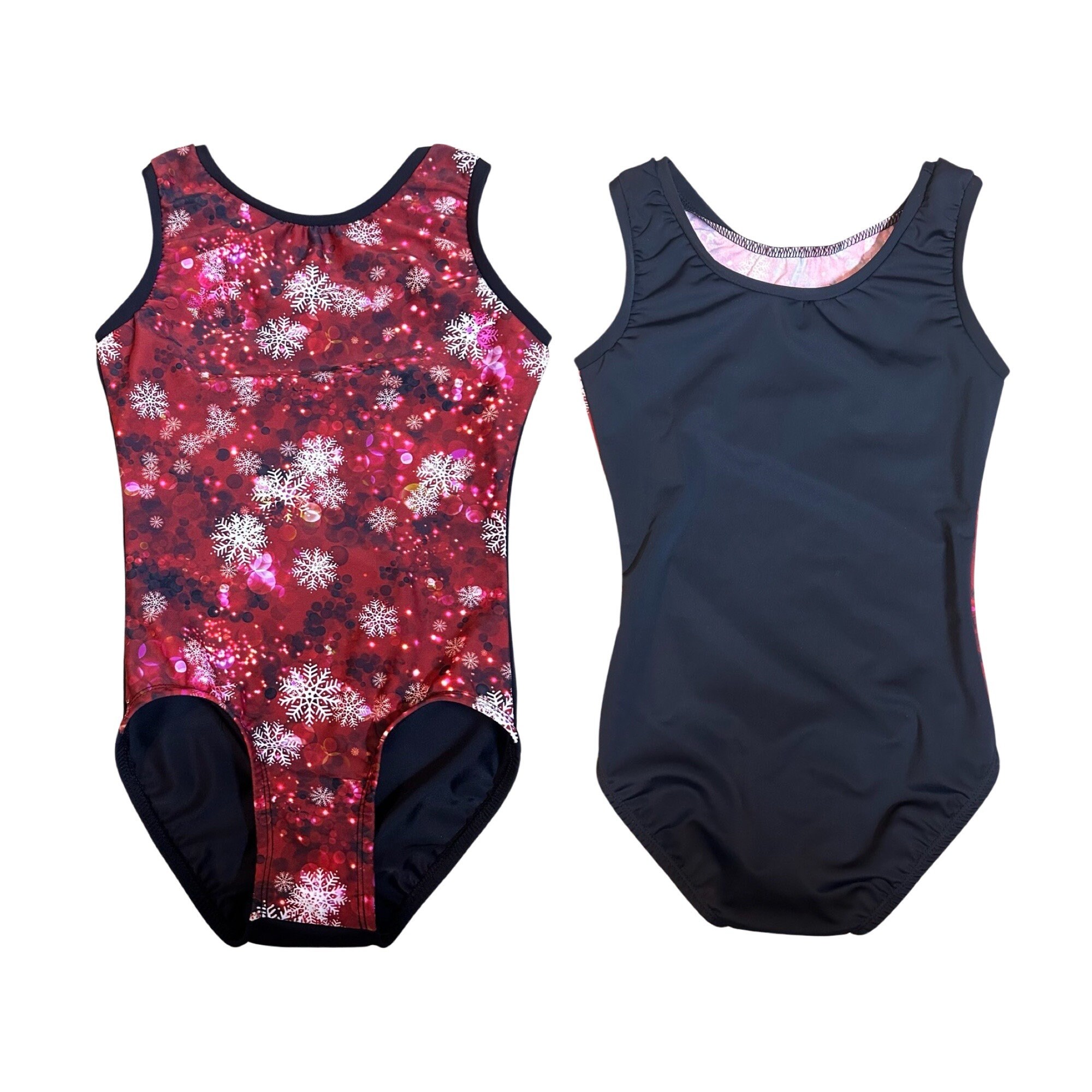 Gymnastics Leotard - Christmas Leotard - Elegant Snowflakes - Etsy
