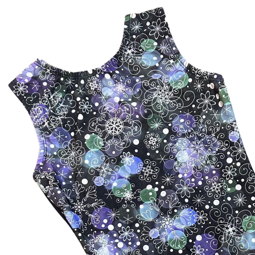 Gymnastics Leotard - Christmas Leotard - Snowflakes - Etsy