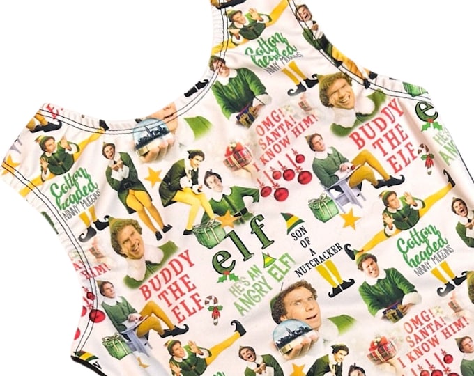 Gymnastics Leotard - Christmas Leotard - the Elf - Etsy