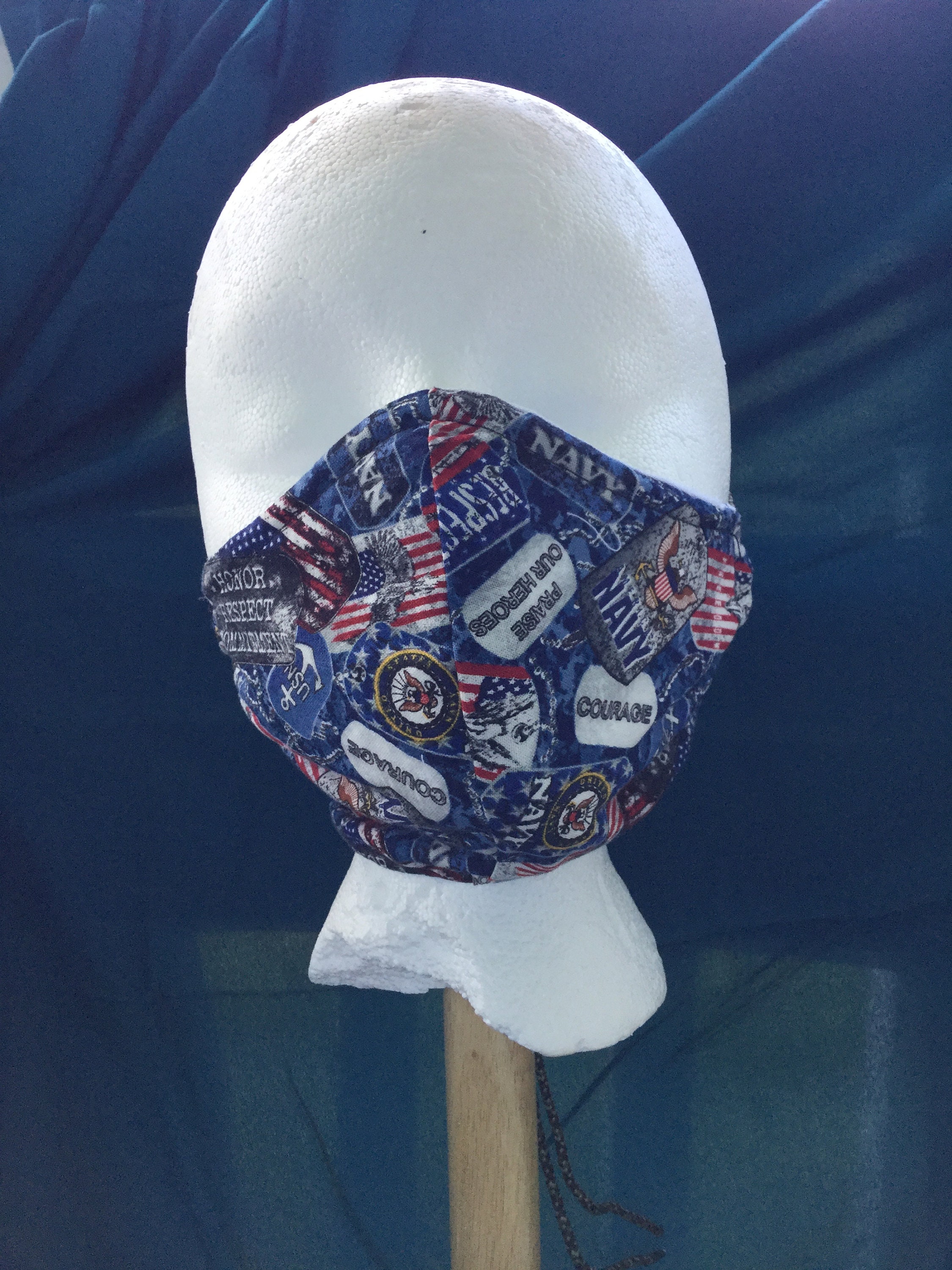 US Navy face mask with adjustable drawstring | Etsy
