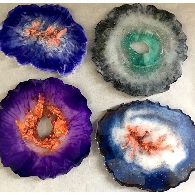 Geode Coasters - Etsy