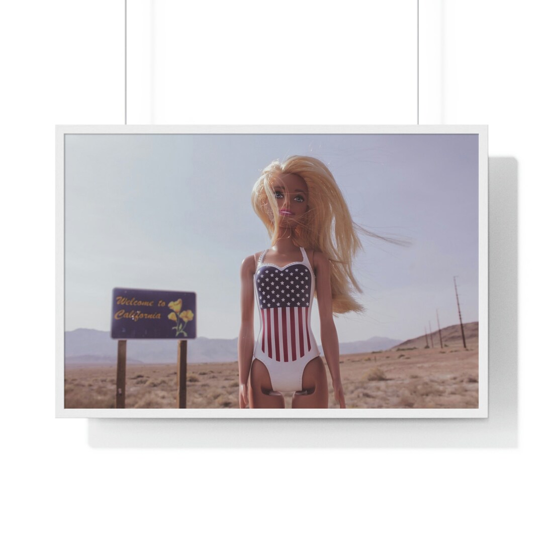 Desert Dreamin' Blonde American Barbie Print in Frame Multiple Sizes ...