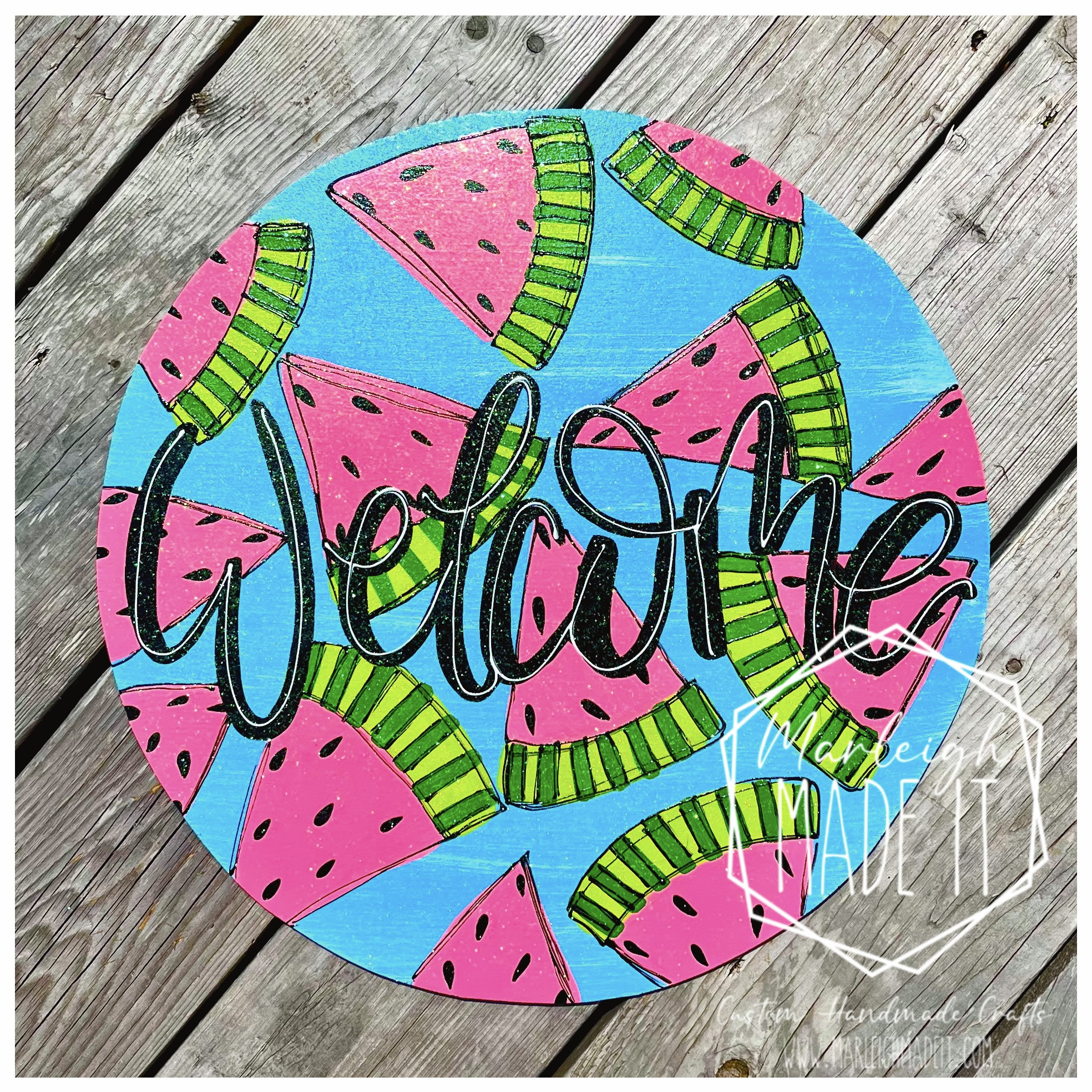 Watermelon Door Hanger Template - Watermelon - Door Hanger - Printable ...