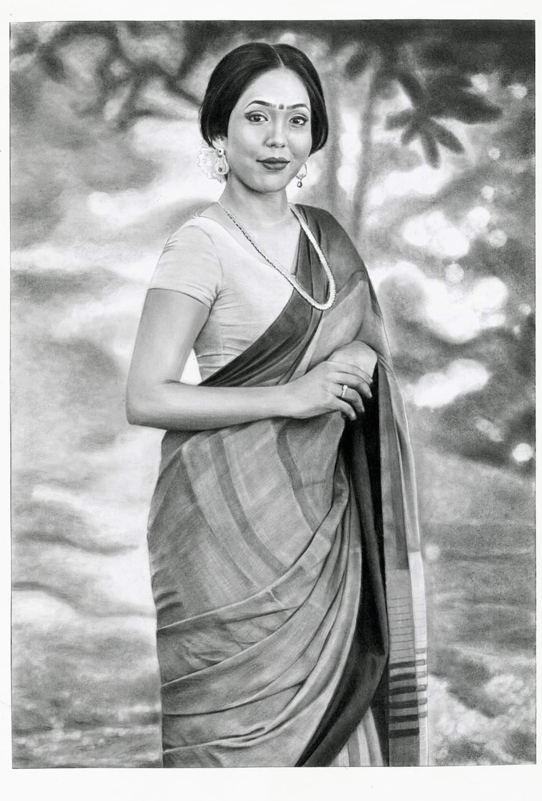 Attractive Pencil Art-pencil Drawing by Photo Template in - Etsy