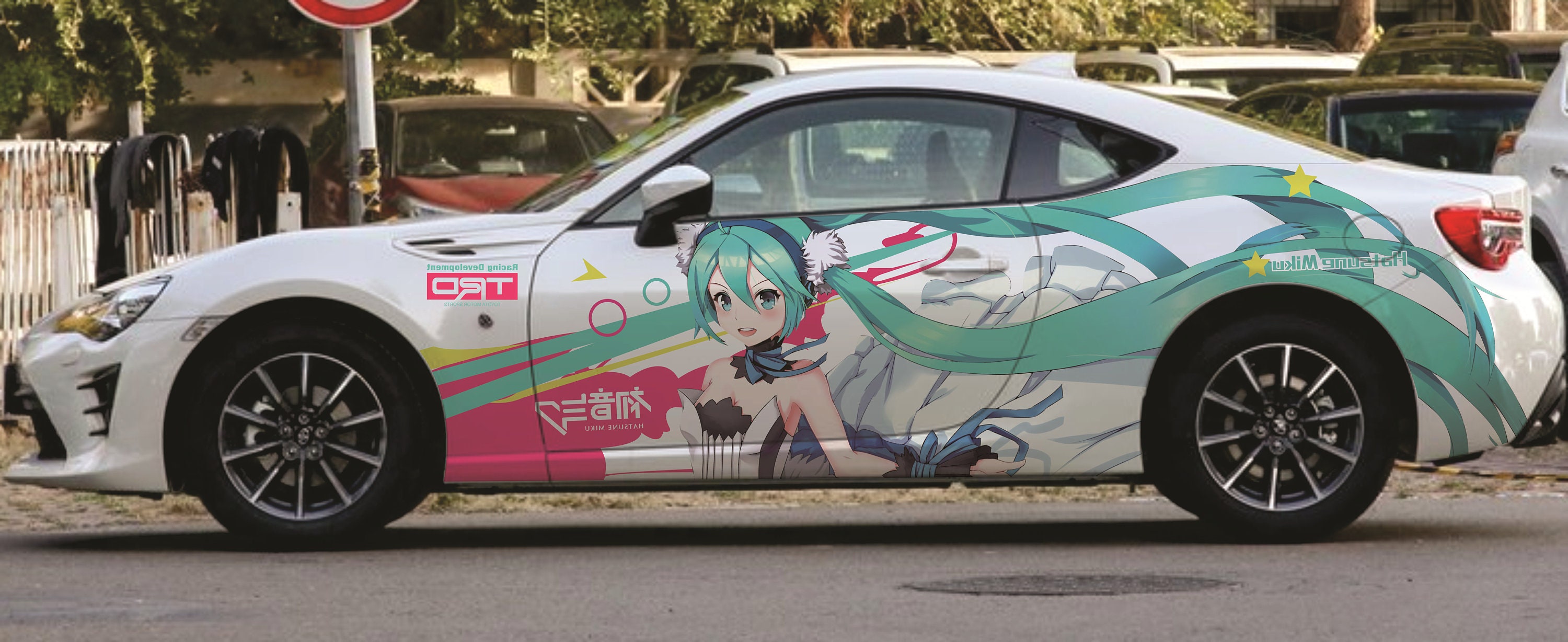 Anime Itasha Hatsune Miku Full Color Car Door Side Stickers Etsy