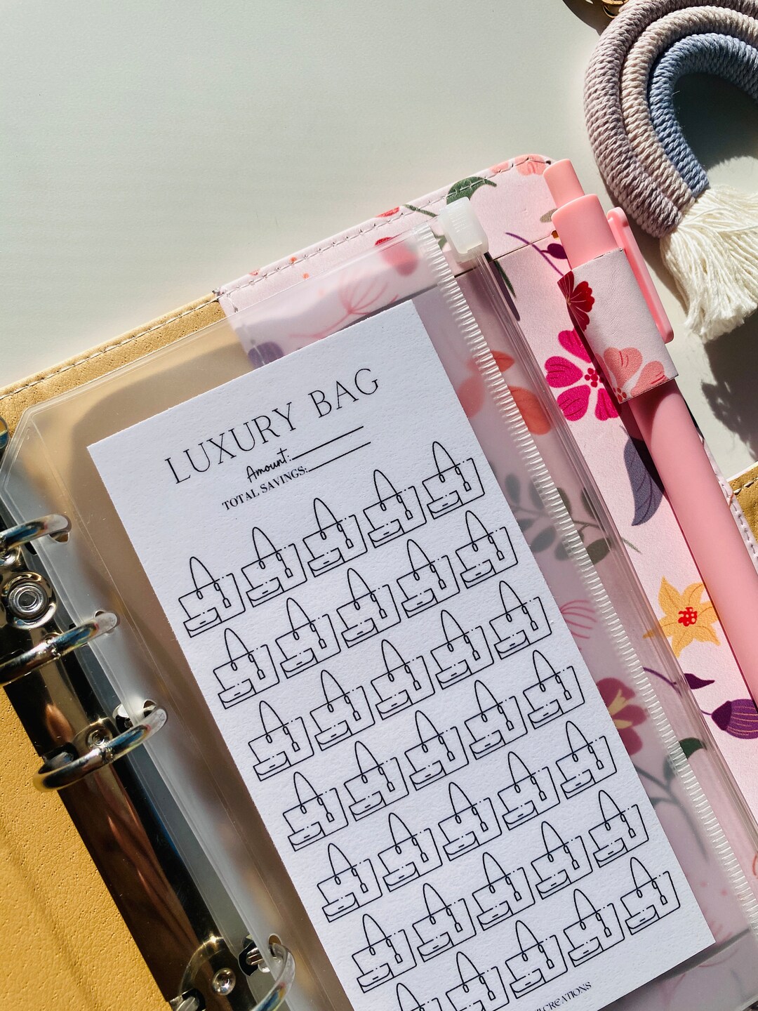 Luxury Bag Savings Challenge | A6 Budget Binder Sinking Funds Debt ...