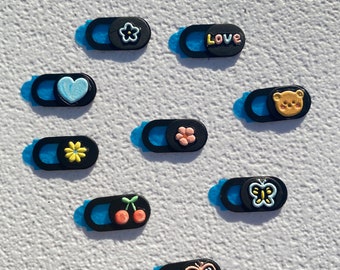 Cute Circle 3D Embossed Premium Camera Cover for Laptop, Phone, Tablet ...