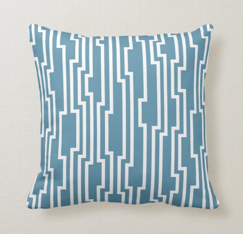 Cornflower Blue Throw Pillow Cover, Modern Accent Cushion - Etsy