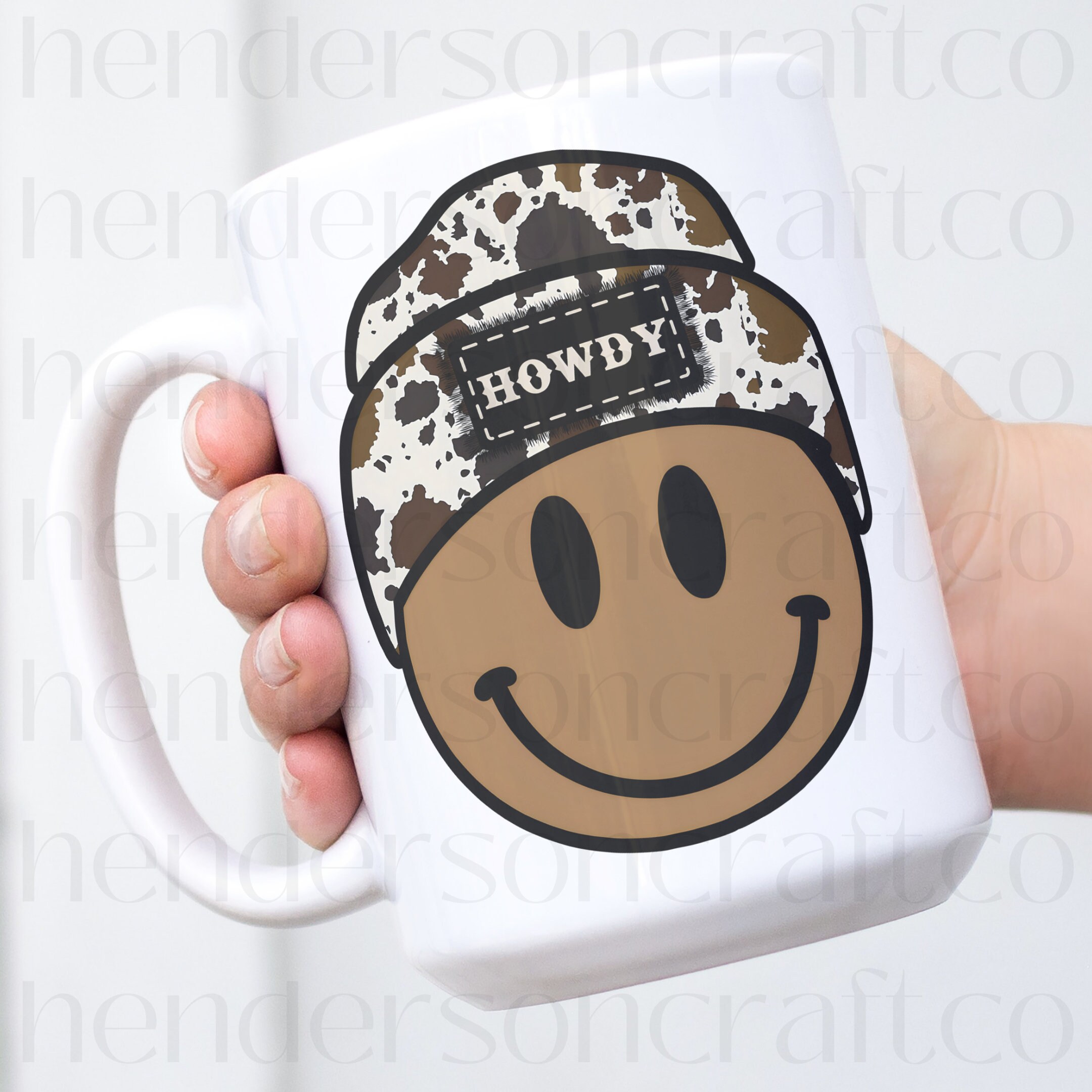 Cow Beanie PNG, Cow Print Smiley Face PNG, Western, Western Digital ...