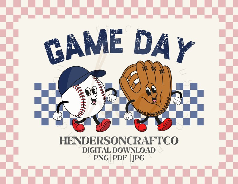 Game Day Baseball Png, Game Day Png, Game Day, Baseball Season, Retro ...