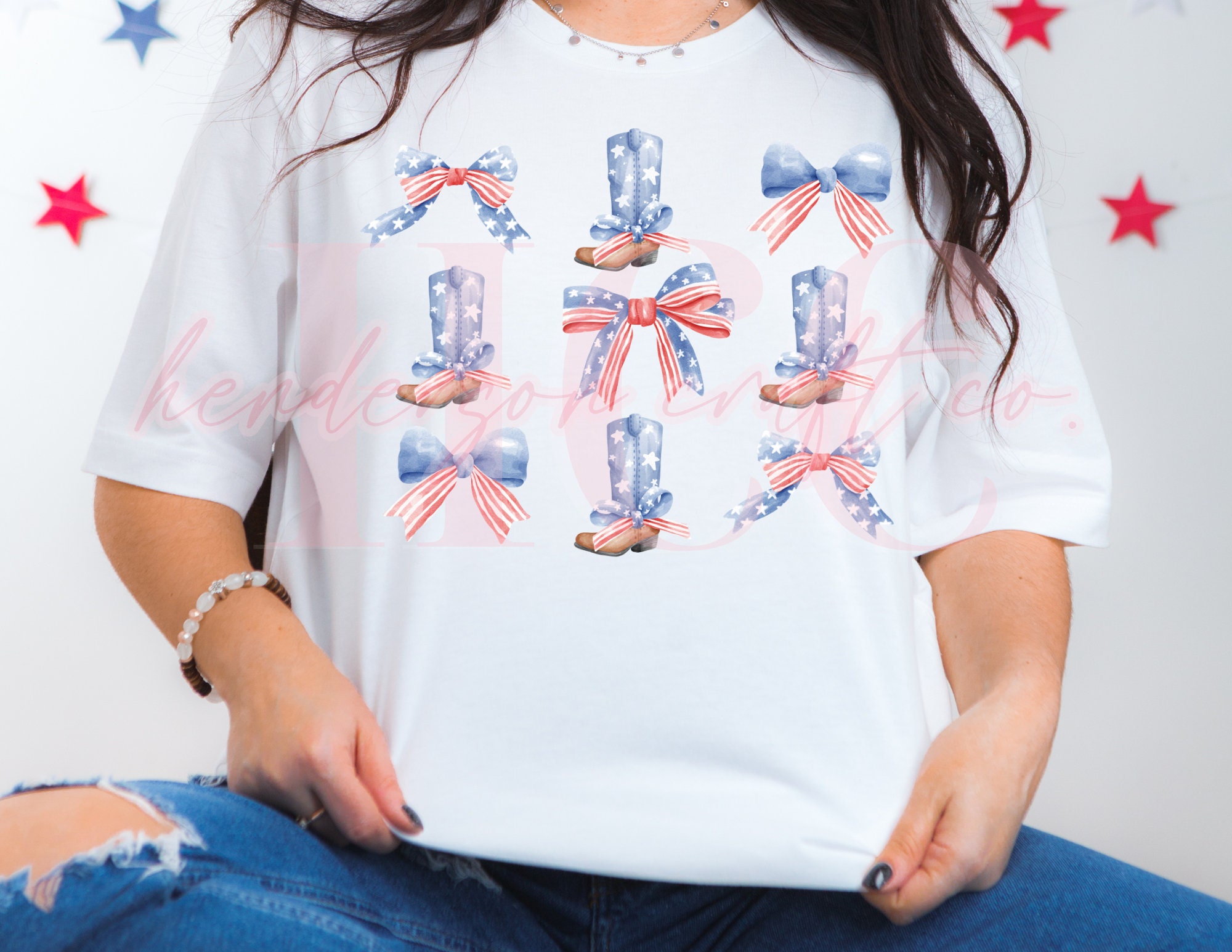 4th of July Png, Sublimation, Coquette Bows, Boots and Bows Png ...