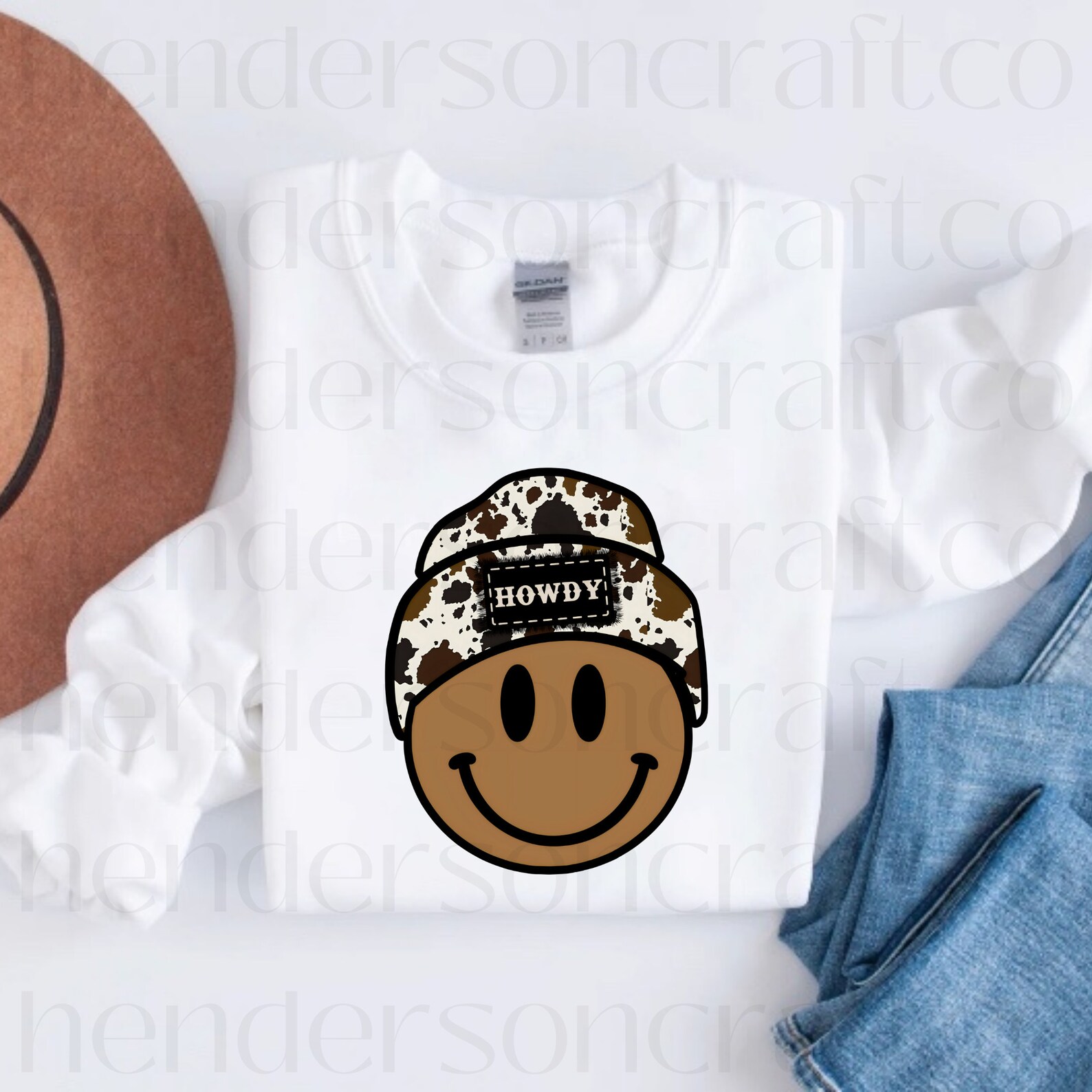 Cow Beanie PNG, Cow Print Smiley Face PNG, Western, Western Digital ...