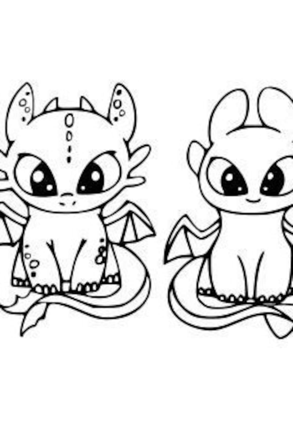 Toothless Svg and Light Fury SVG How to Train Your Dragon Svg | Etsy ...