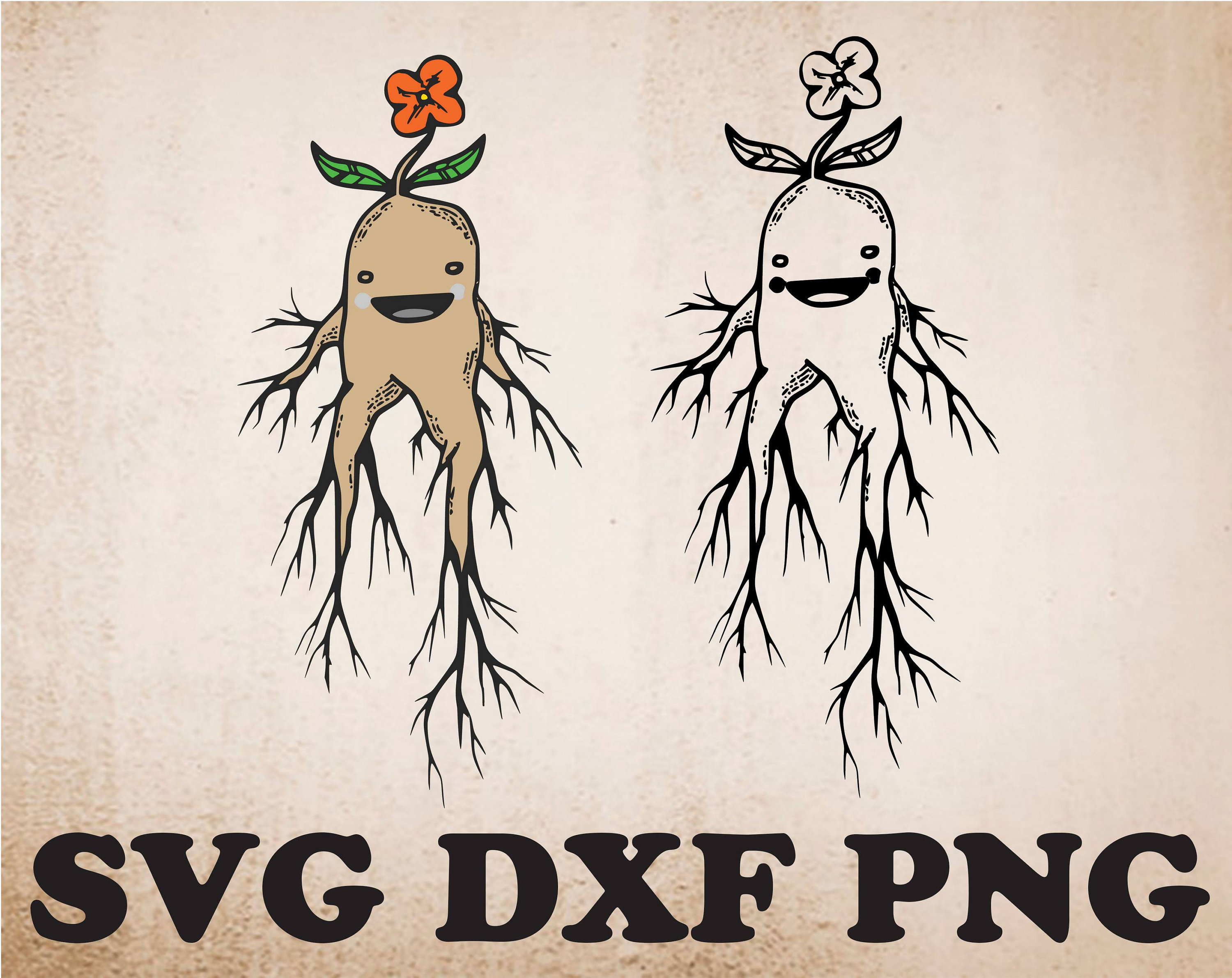 Mandrake svg dxf pngHarry Potter svg png dxf Harry | Etsy