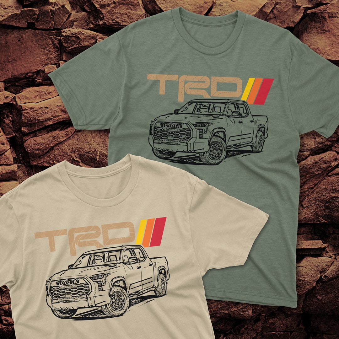 Toyota Tundra TRD Topographic Lines Heritage Vintage Stripes T-shirt - Etsy