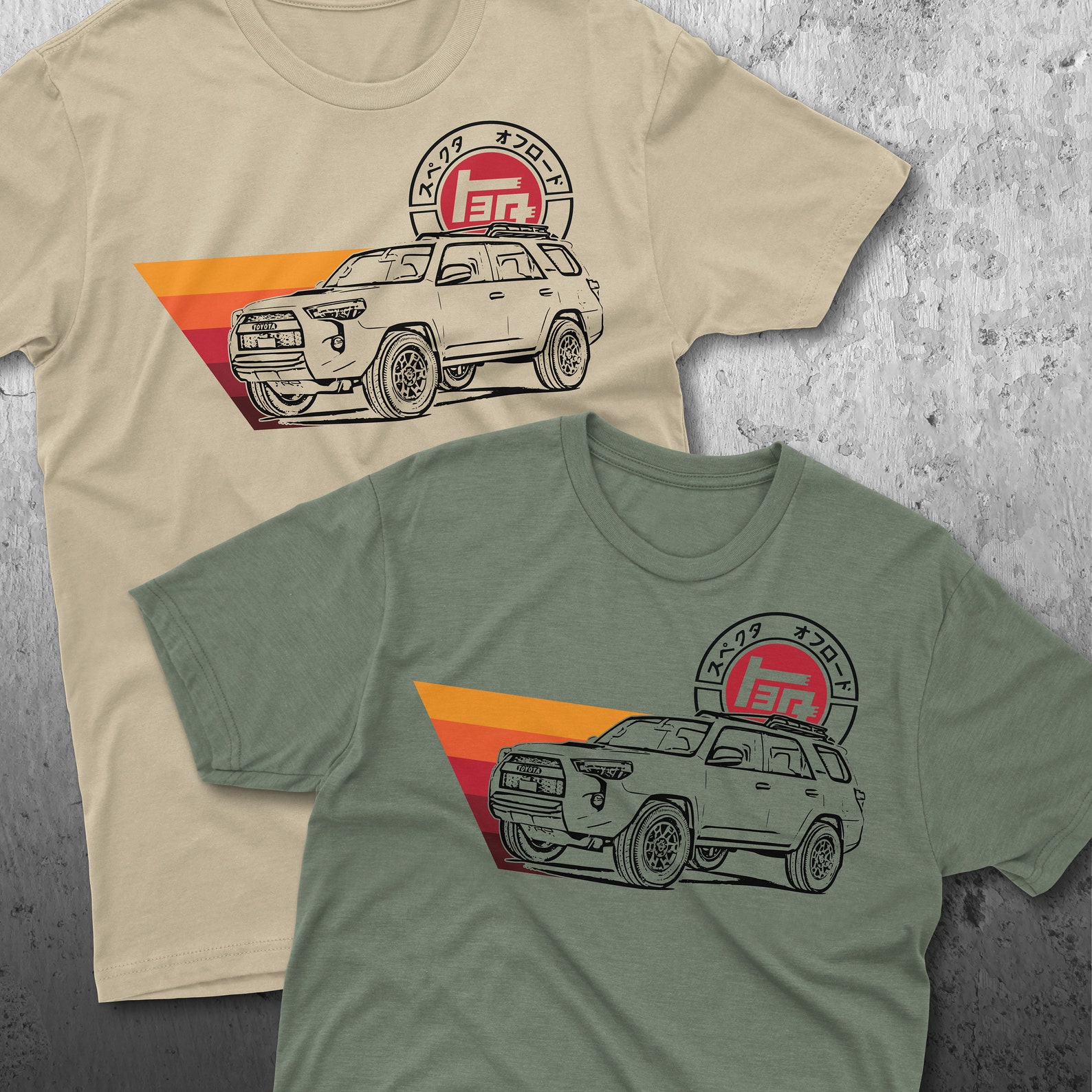 Toyota 4runner TEQ Heritage Vintage Stripes T-shirt - Etsy
