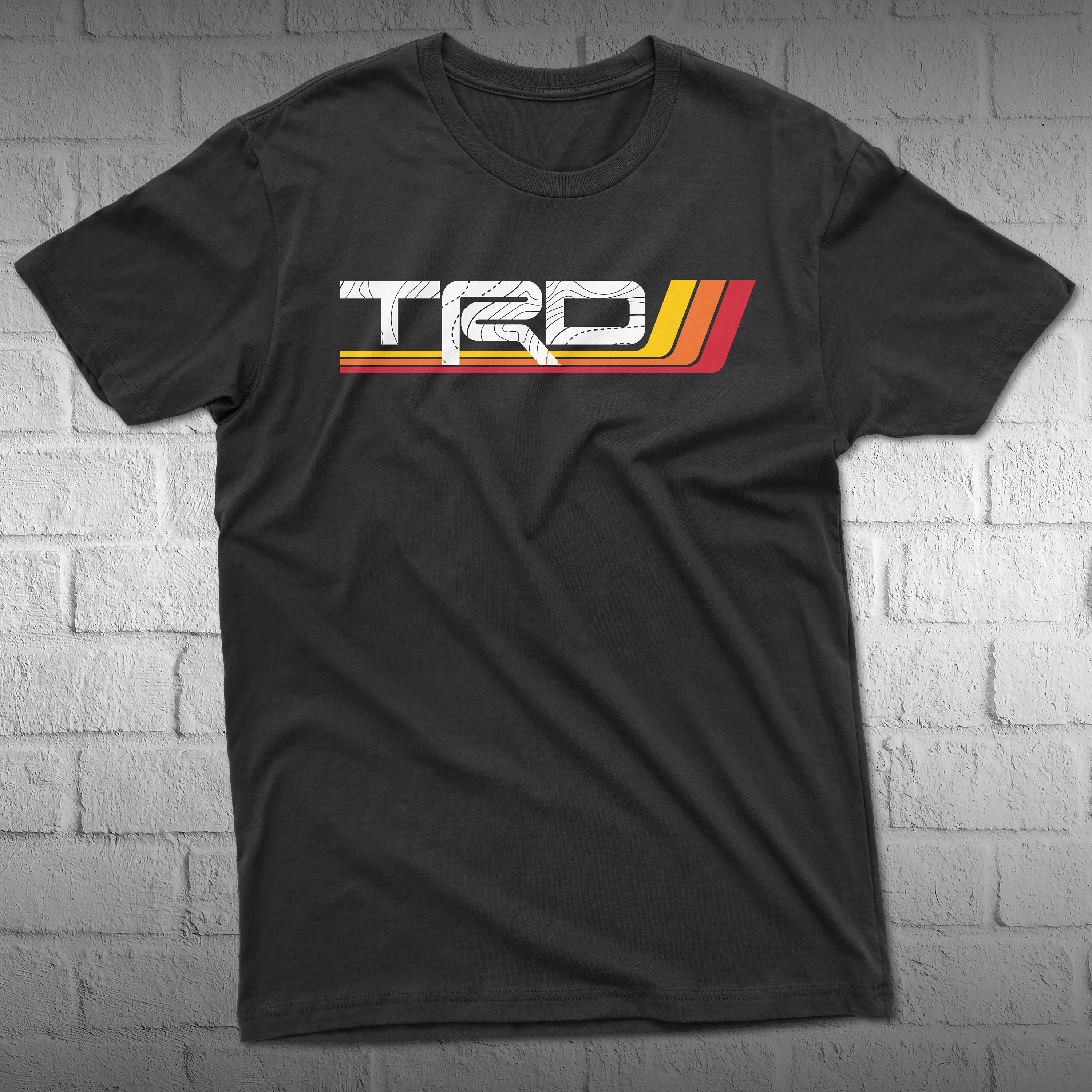 Toyota TRD Topo Lines Heritage Classic Stripes Logo T-shirt 4runner ...
