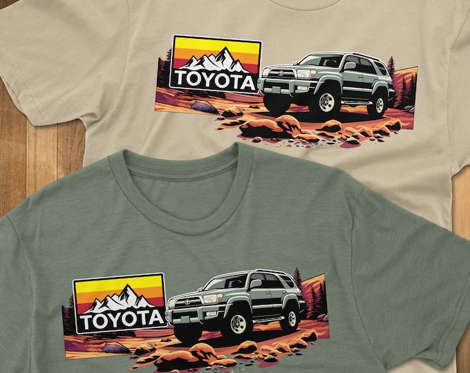 Toyota 4runner 3RD Generation Mountains Landscape Heritage Vintage Logo ...