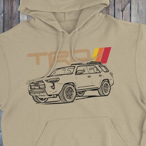Toyota 4runner TRD Topographic Lines Heritage Vintage Stripes Hoodie ...