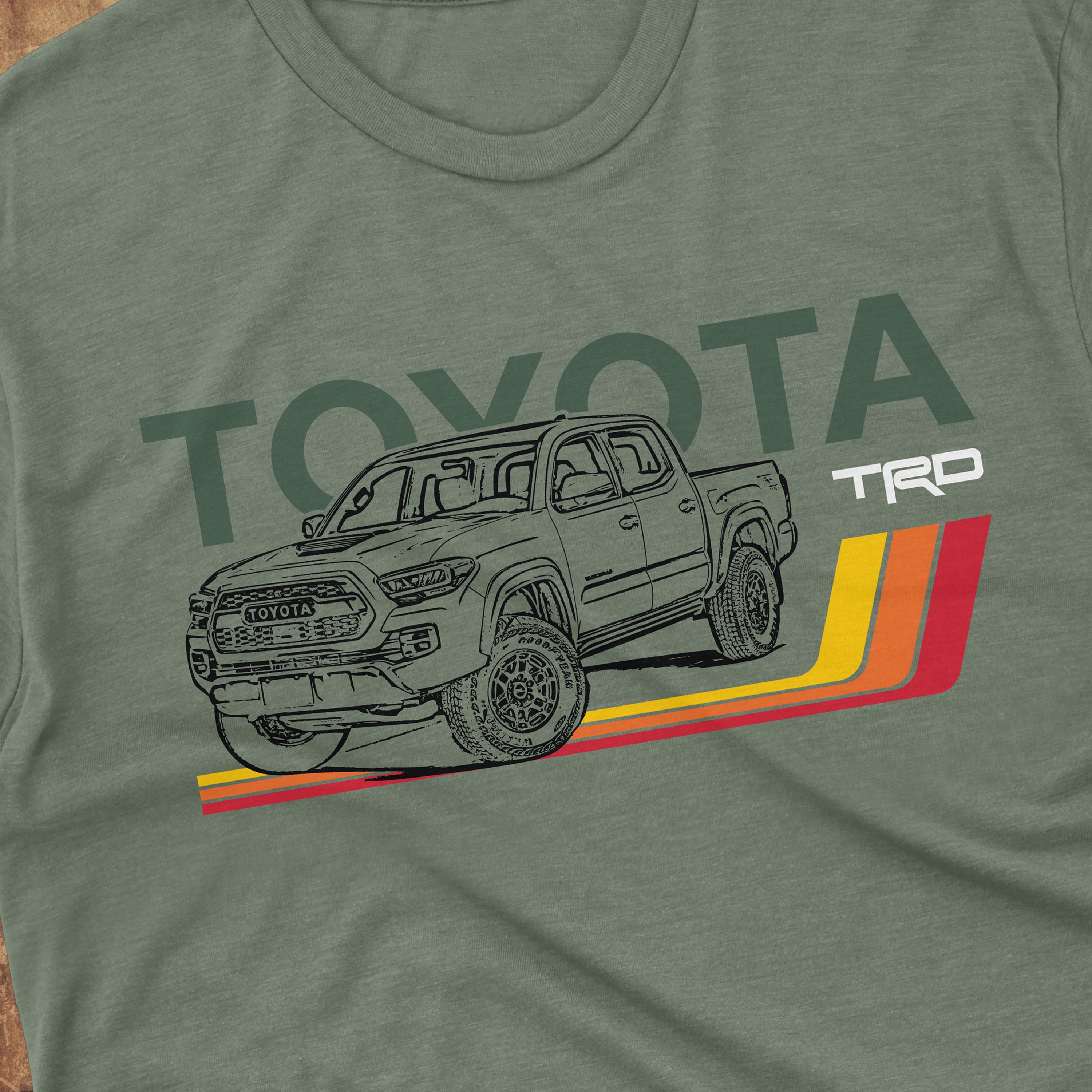 Toyota Tacoma TRD Classic Stripes Lines Heritage Vintage T-shirt - Etsy
