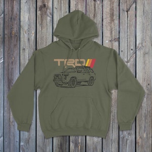 Toyota 4runner TRD Topographic Lines Heritage Vintage Stripes Hoodie ...