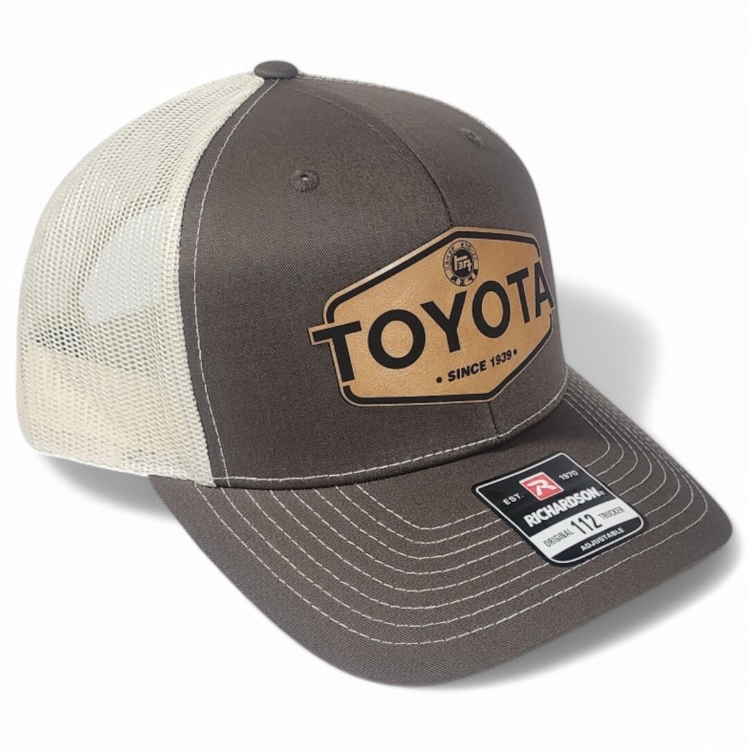 Toyota TEQ Laser Engraved Vintage Style Leatherette Patch Trucker ...