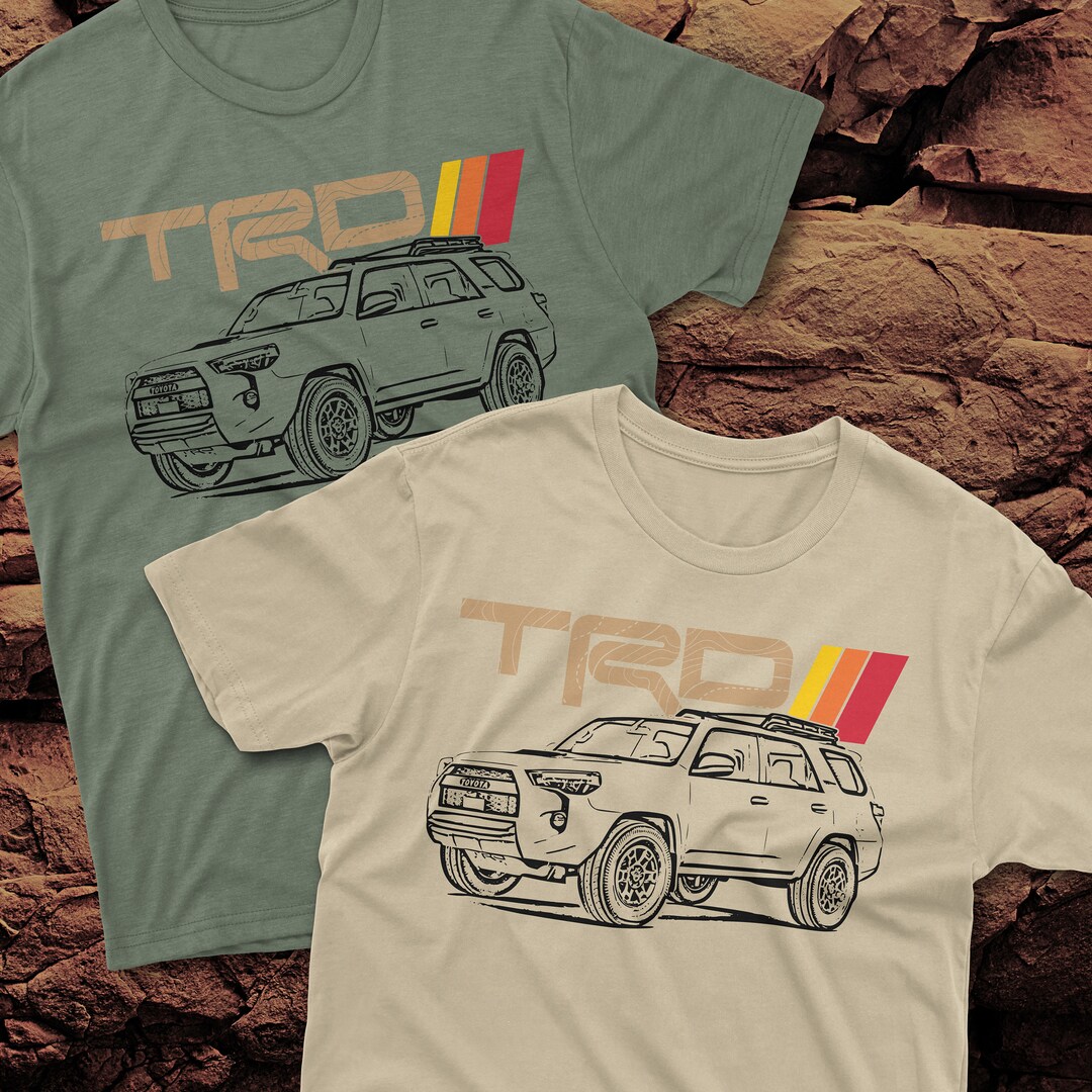 Toyota 4runner TRD Topographic Lines Heritage Vintage Stripes T-shirt ...