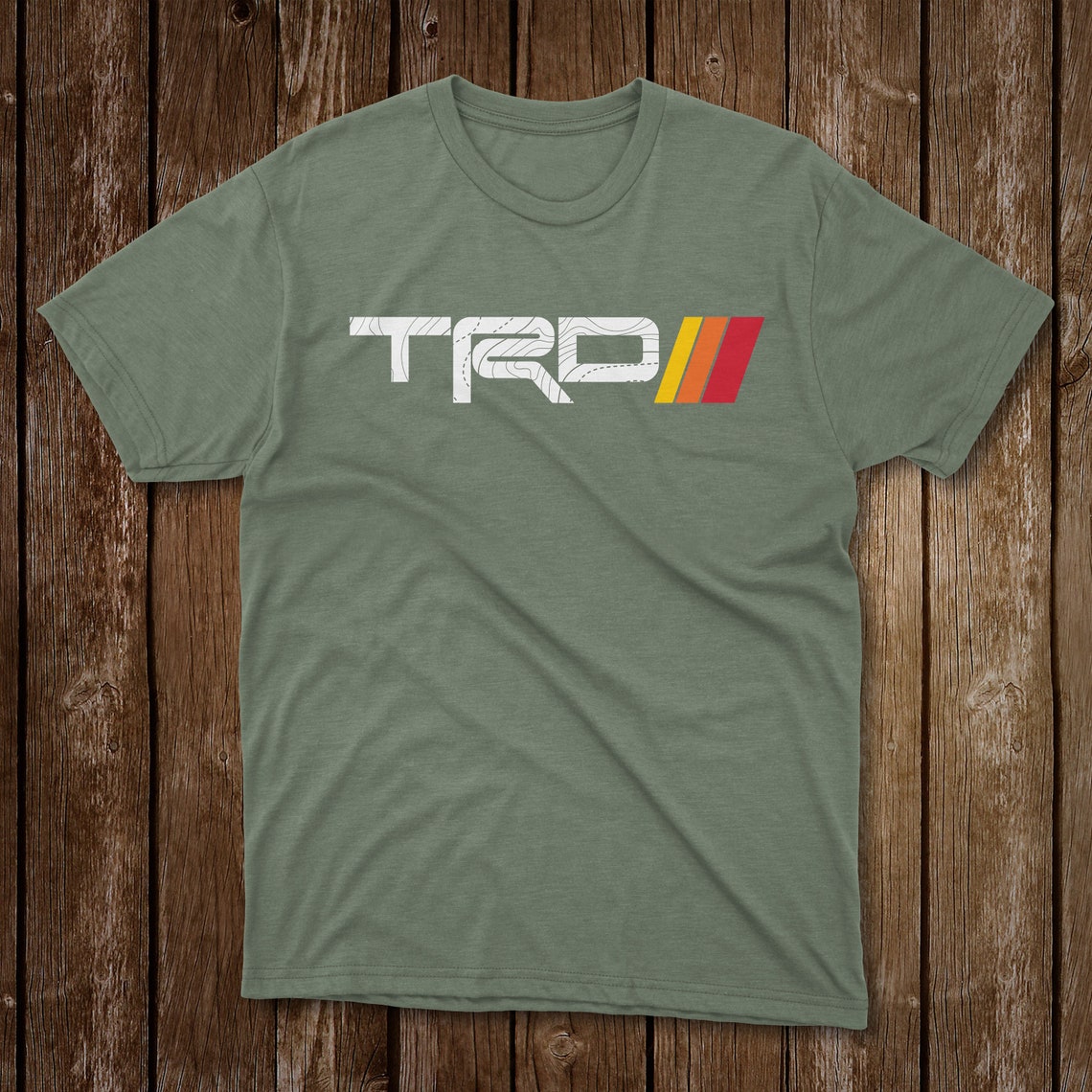 Toyota TRD Topo Lines Logo Heritage Stripes T-shirt - Etsy