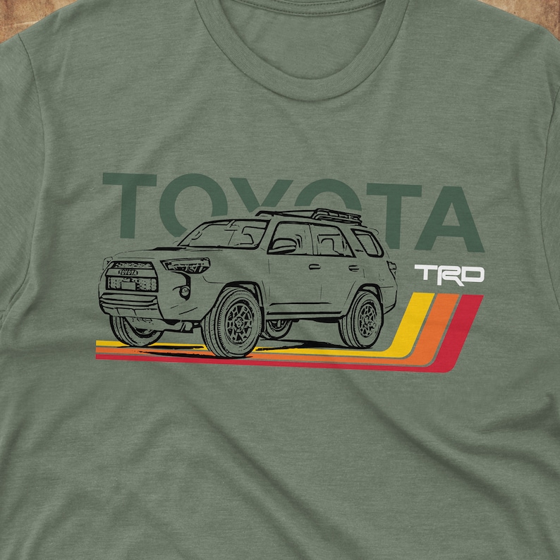 Toyota 4runner TRD Classic Stripes Lines Heritage Vintage T-shirt - Etsy