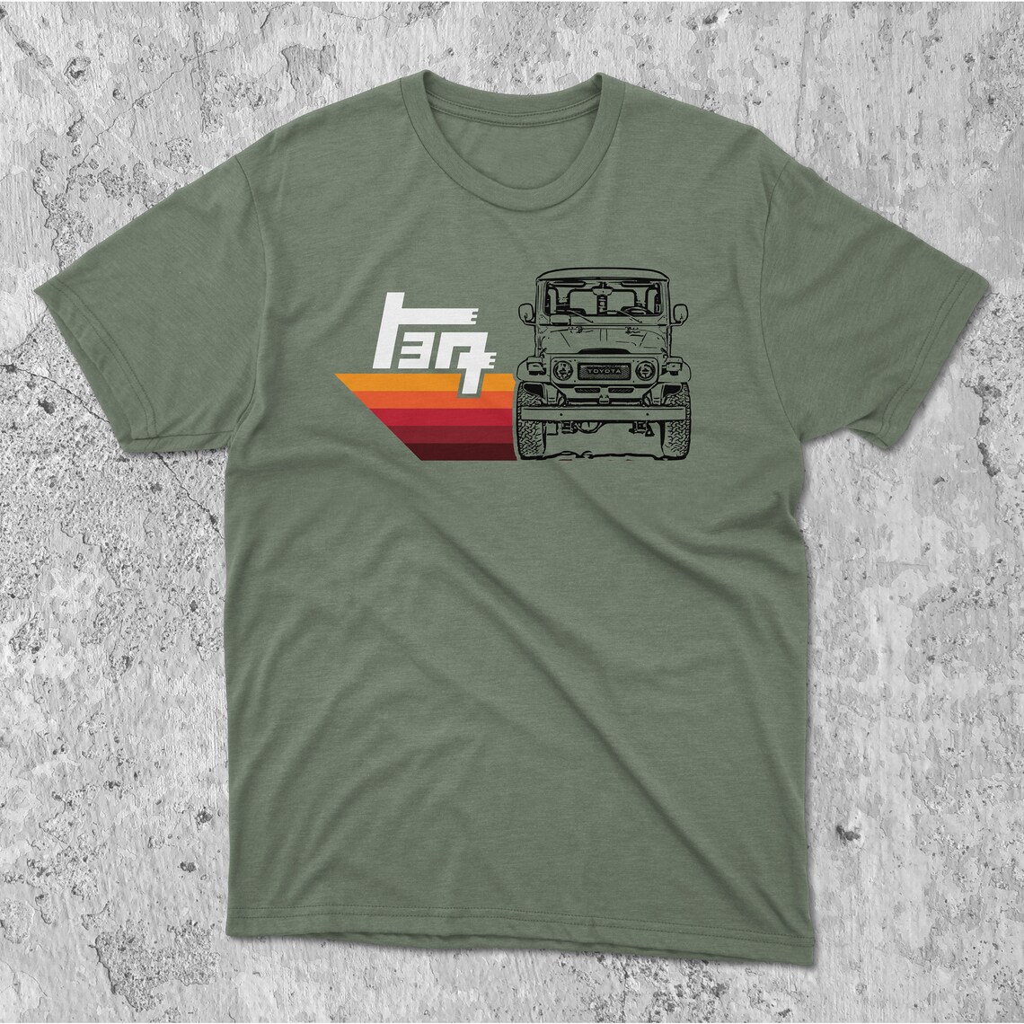 Toyota Land Cruiser FJ40 Heritage Stripes T-shirt - Etsy