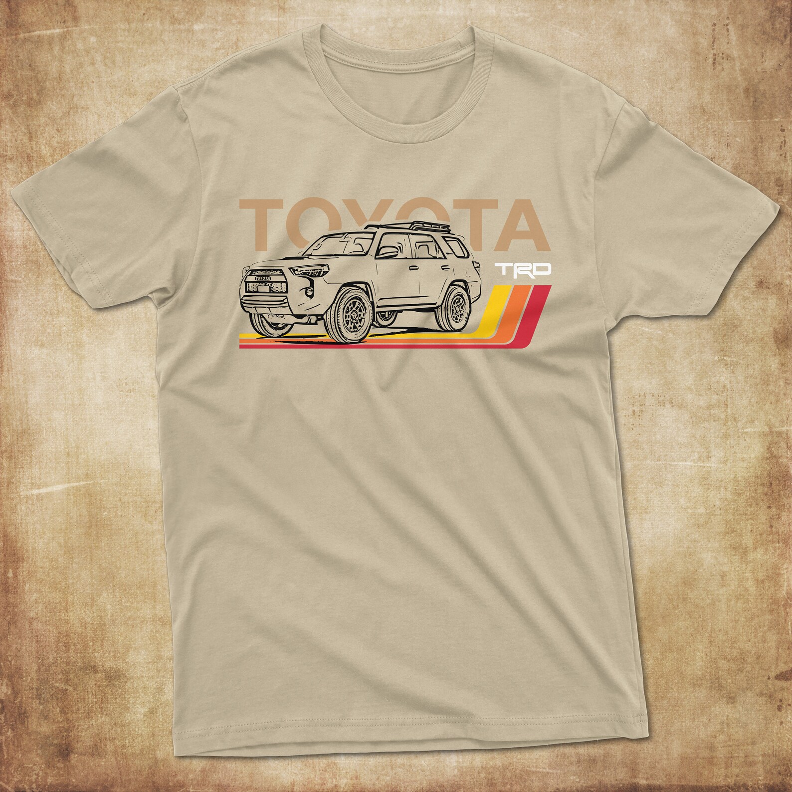 Toyota 4runner TRD Classic Stripes Lines Heritage Vintage T-shirt - Etsy