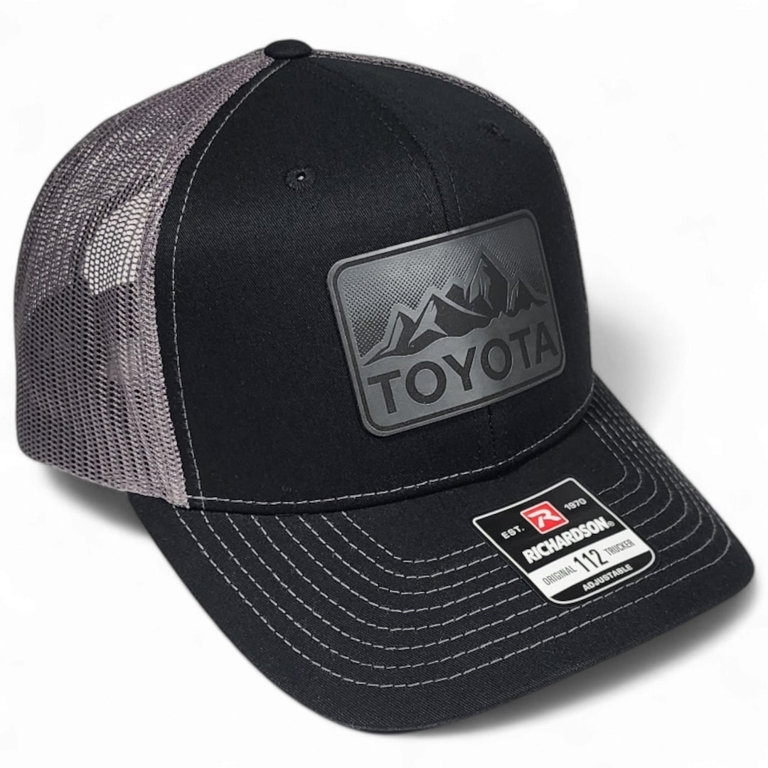 Black / Charcoal Toyota Mountains Laser Engraved Vintage Style ...