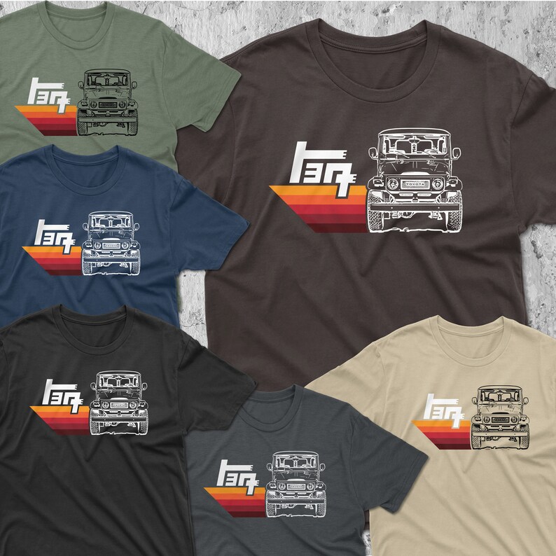 Toyota Land Cruiser FJ40 Heritage Stripes T-shirt - Etsy